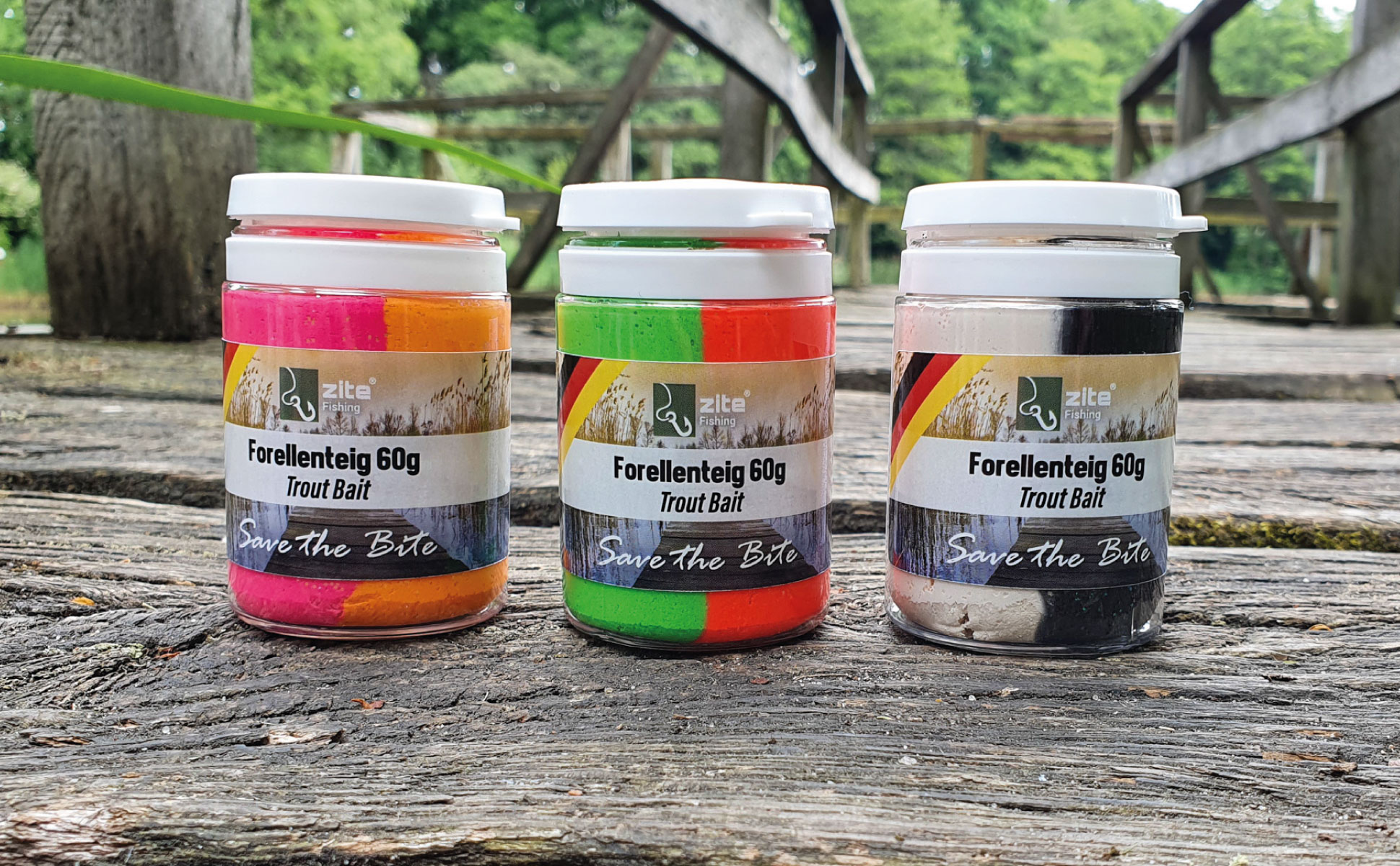 Forellenteig Special Edition Lakritz schwarz/weiß 60 g Forellenpaste Zite Fishing