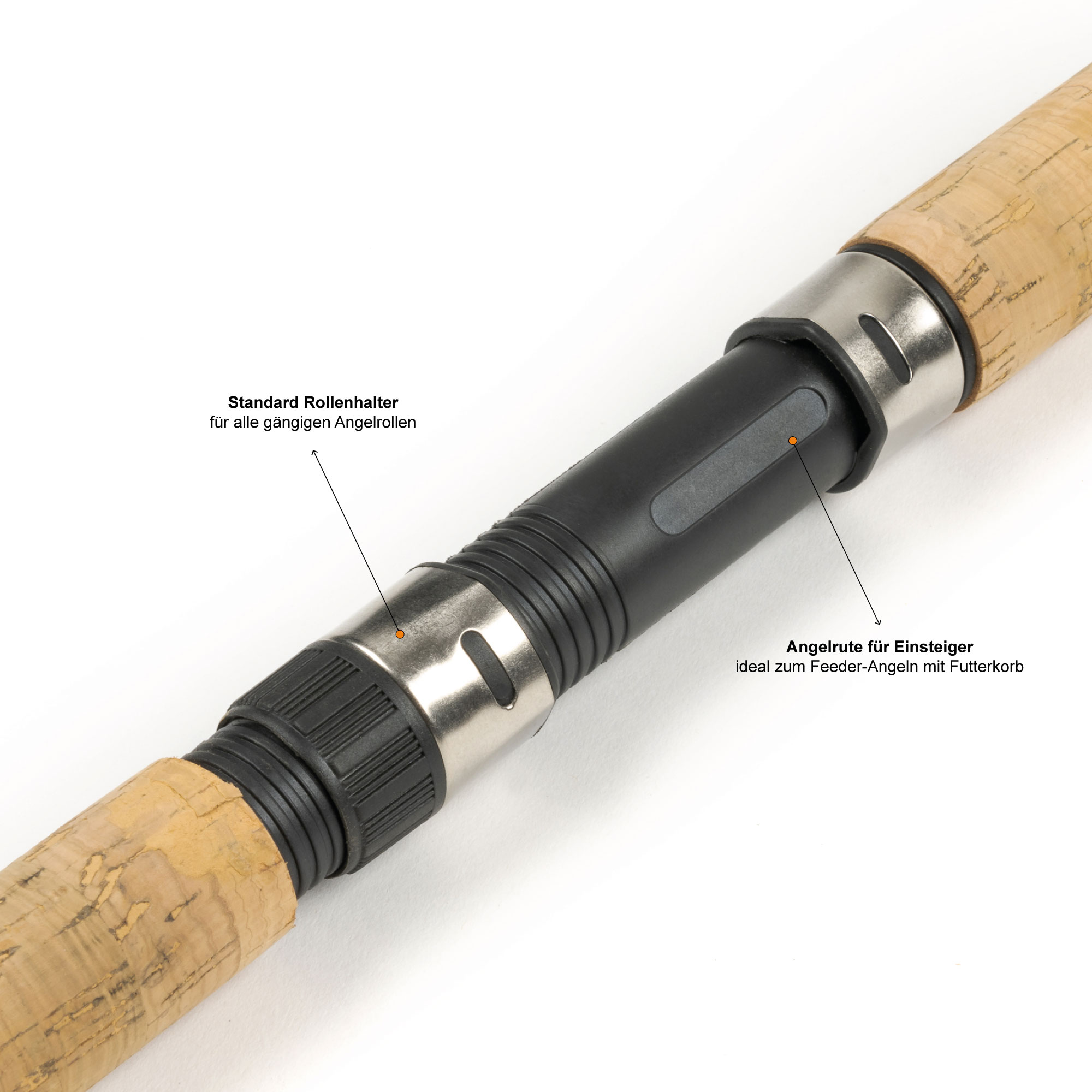 Feederrute Angeln Steckrute mit Wechselspitzen 3,30m 20-120g Zite Fishing