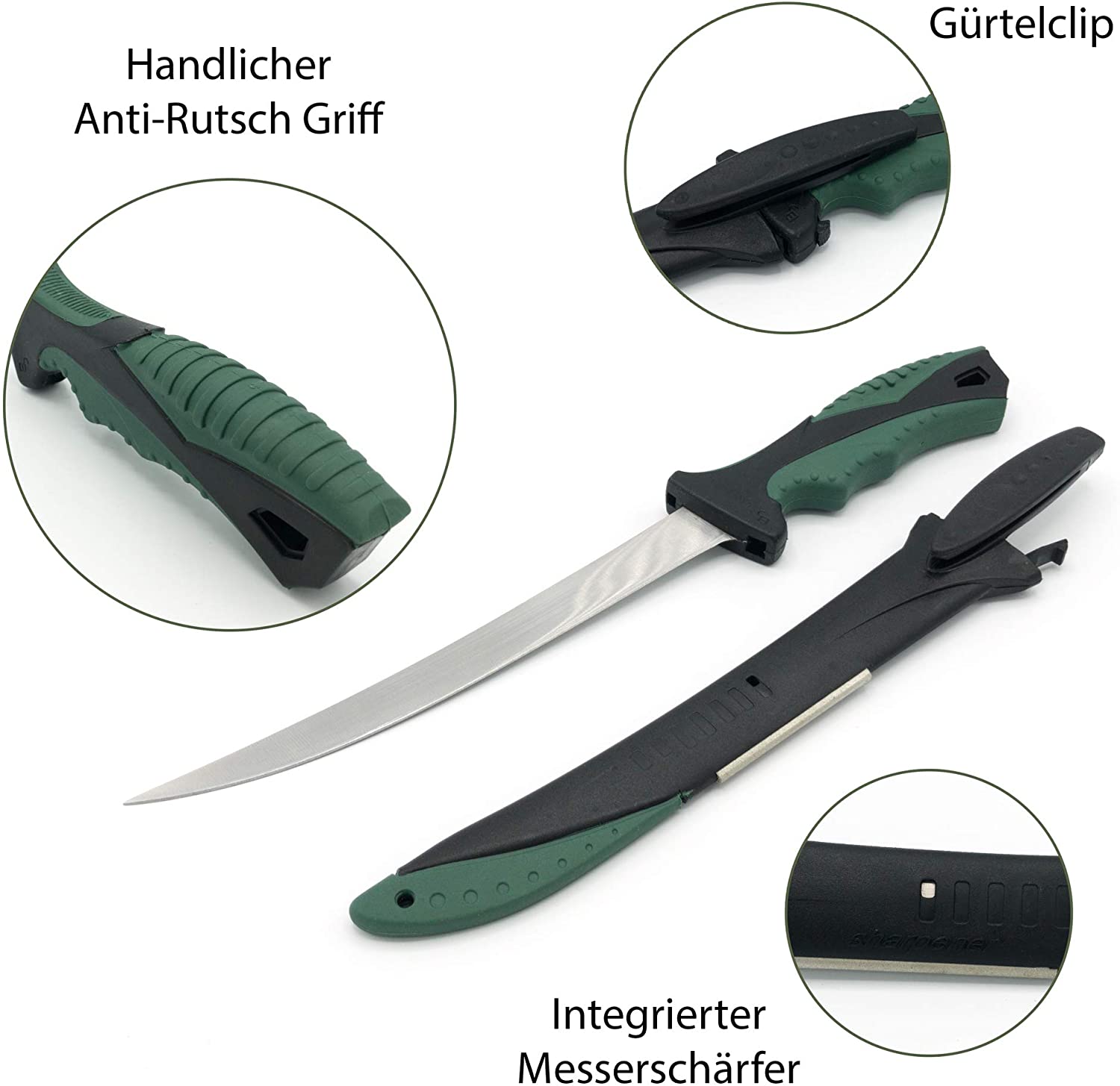 Zite Fishing Filetiermesser zum Fische Filetieren 36cm